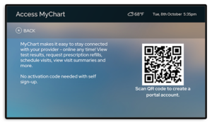 QR codes in patient rooms | SONIFI Health